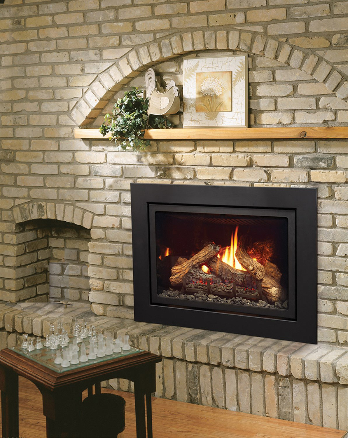 Kingsman Fireplaces Direct Vent Natural Gas/Propane Fireplace Insert ...
