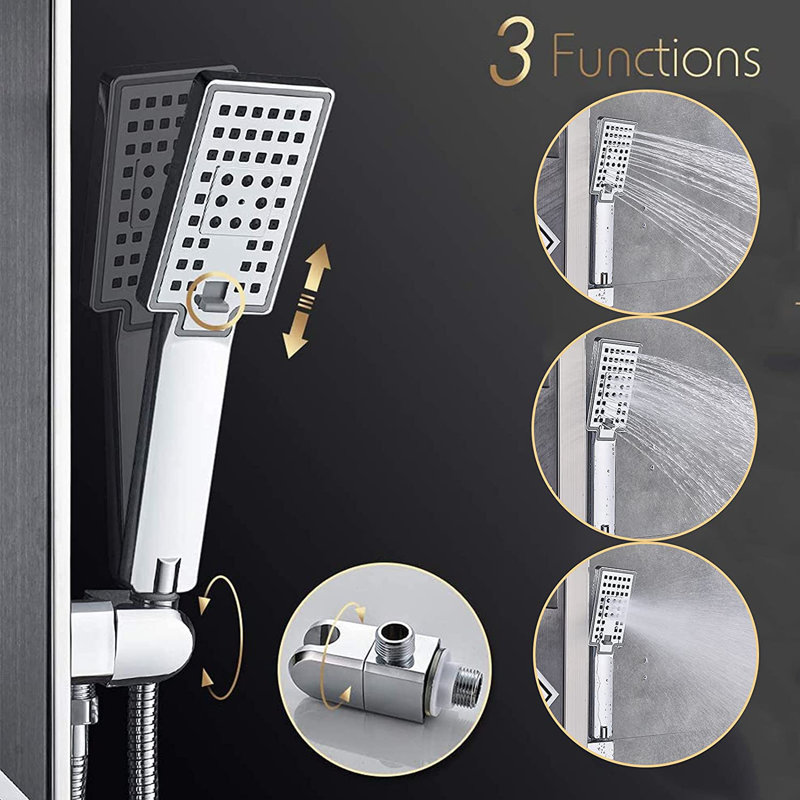 Senlesen 43.7'' Shower Panel with Fixed Shower Head | Wayfair