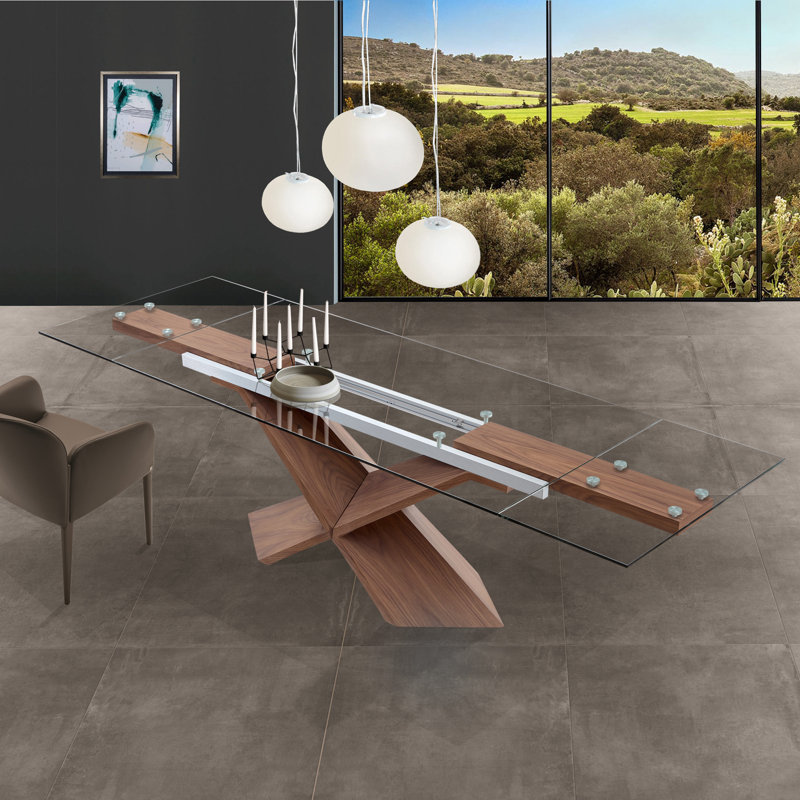 Latitude Run® Extendable Pedestal Dining Table | Wayfair
