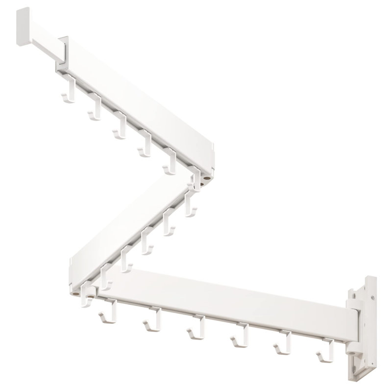 Rebrilliant Clothes Drying Rack,Laundry Space Saver Wall Mounted ...