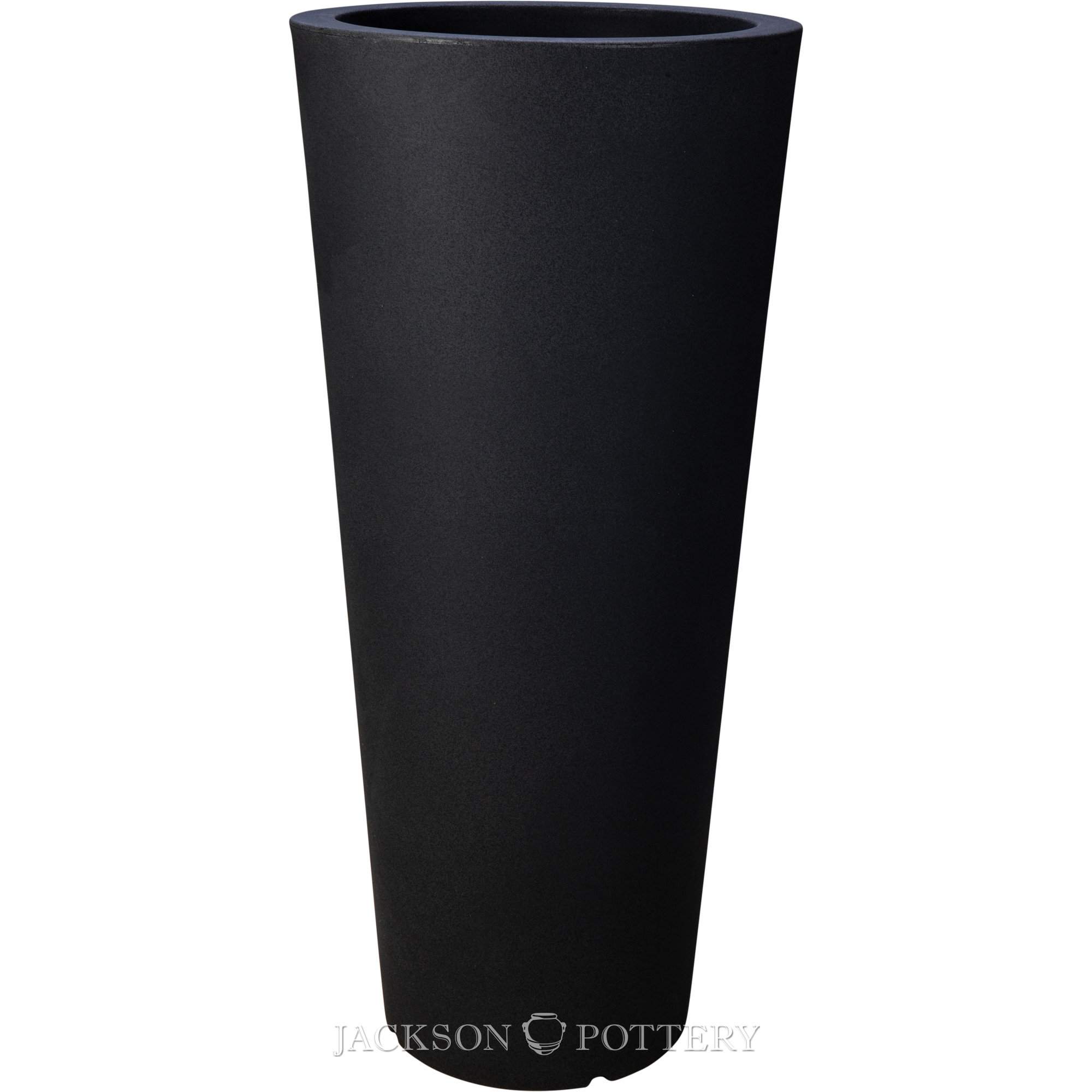 Jackson Pottery 15.5 in. Hydra Tall Cone Planter - Dark Anthracite ...