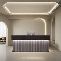 OX Art Reception Desk Multifunctional Computer Desk, Front Desk Table ...