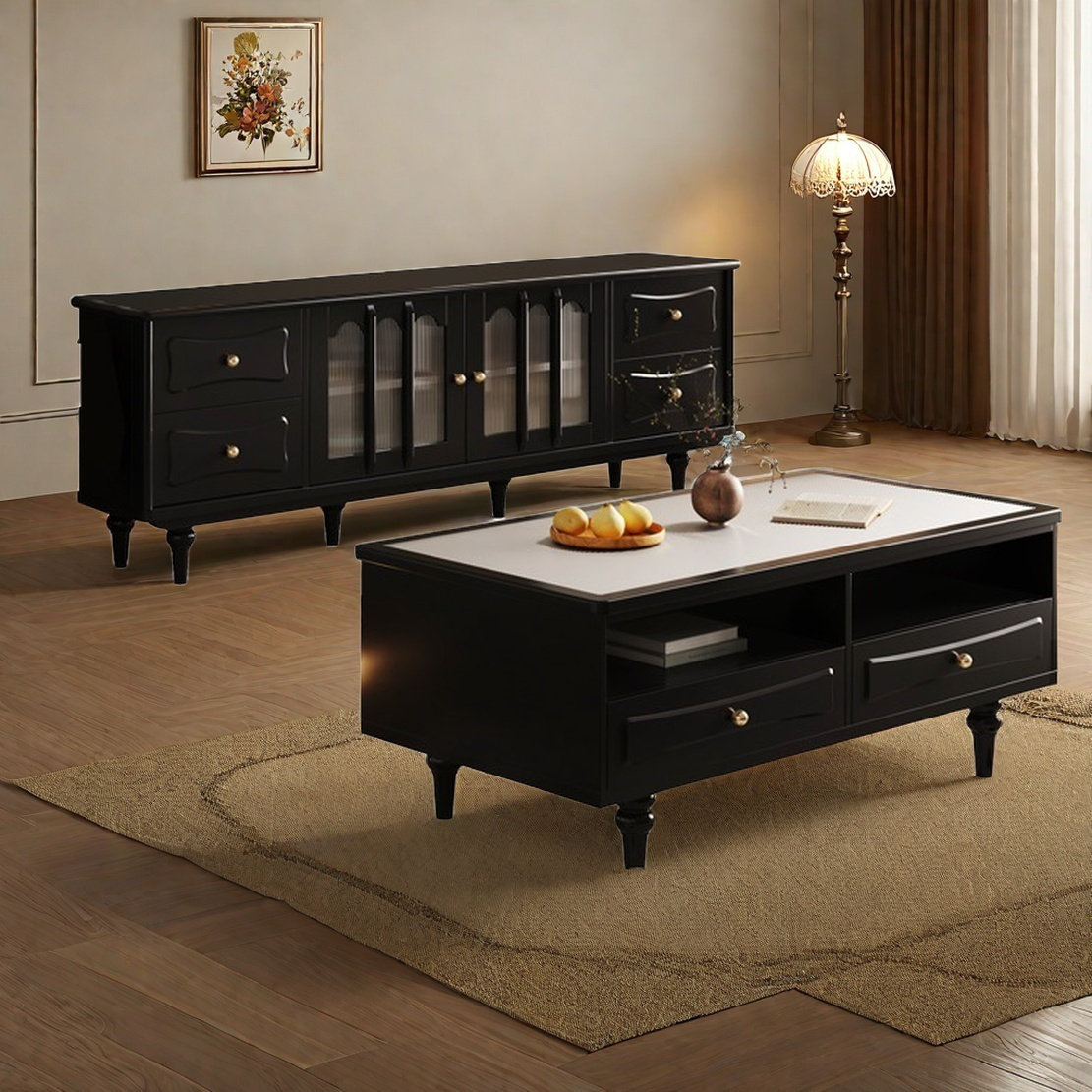 Trentastic Trails American retro coffee table TV cabinet combination ...