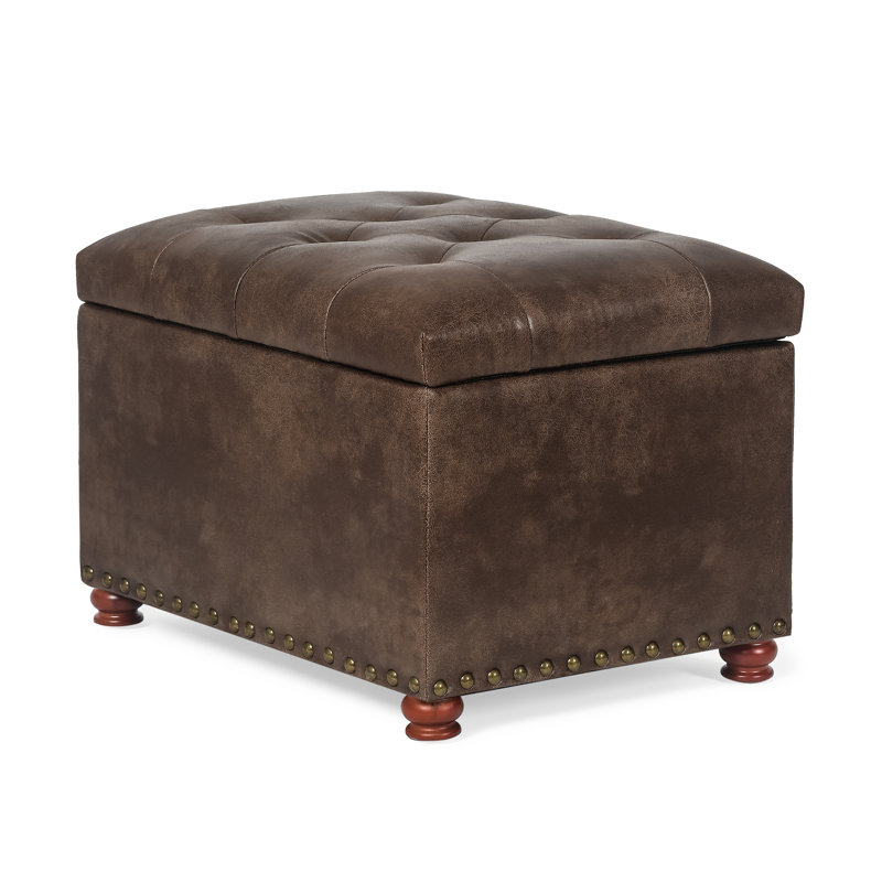 Charlton Home® Milana Classy Accent 24" Wide Tufted Rectangle Storage ...