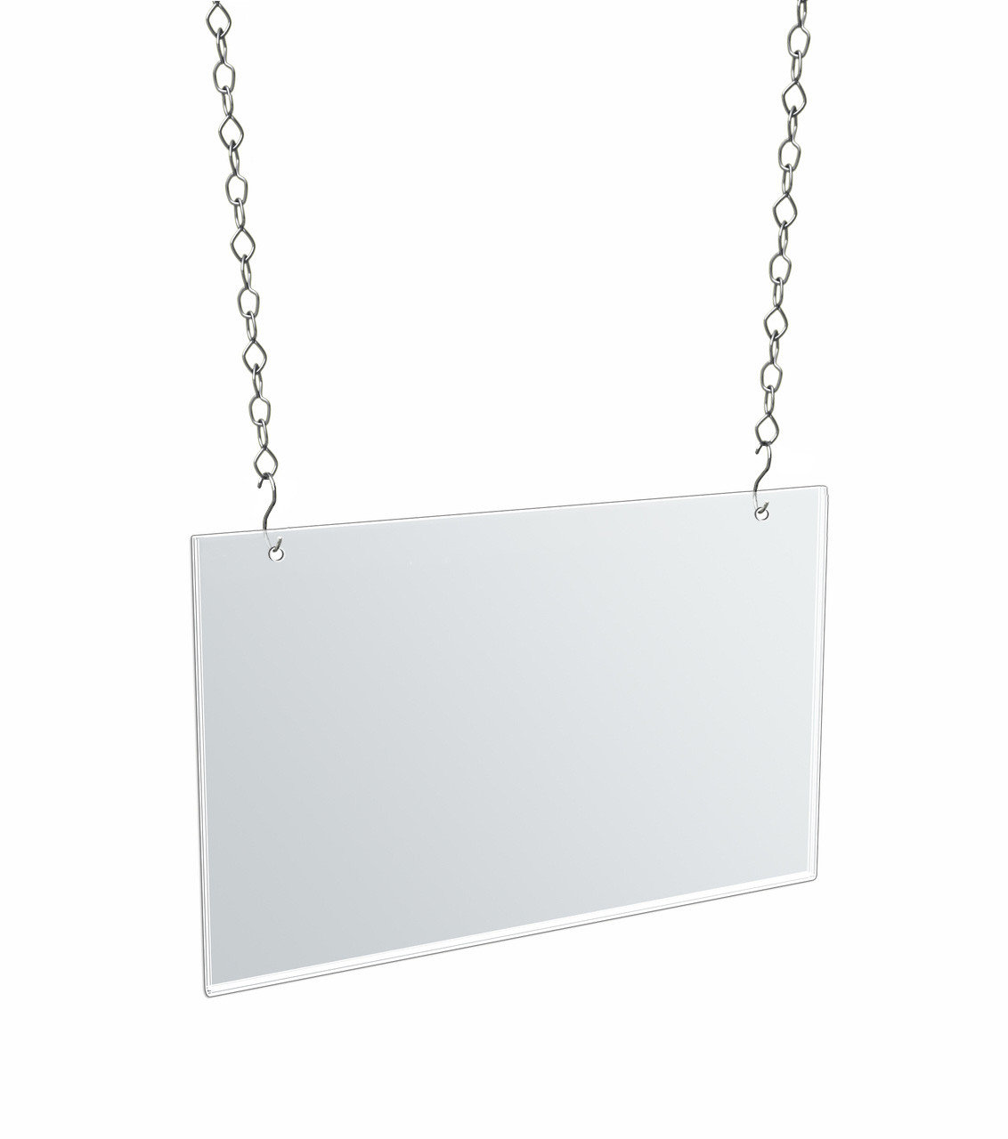 Azar Displays Clear Acrylic Hanging Ceiling Poster Frame 14" Wide X 8.5 ...