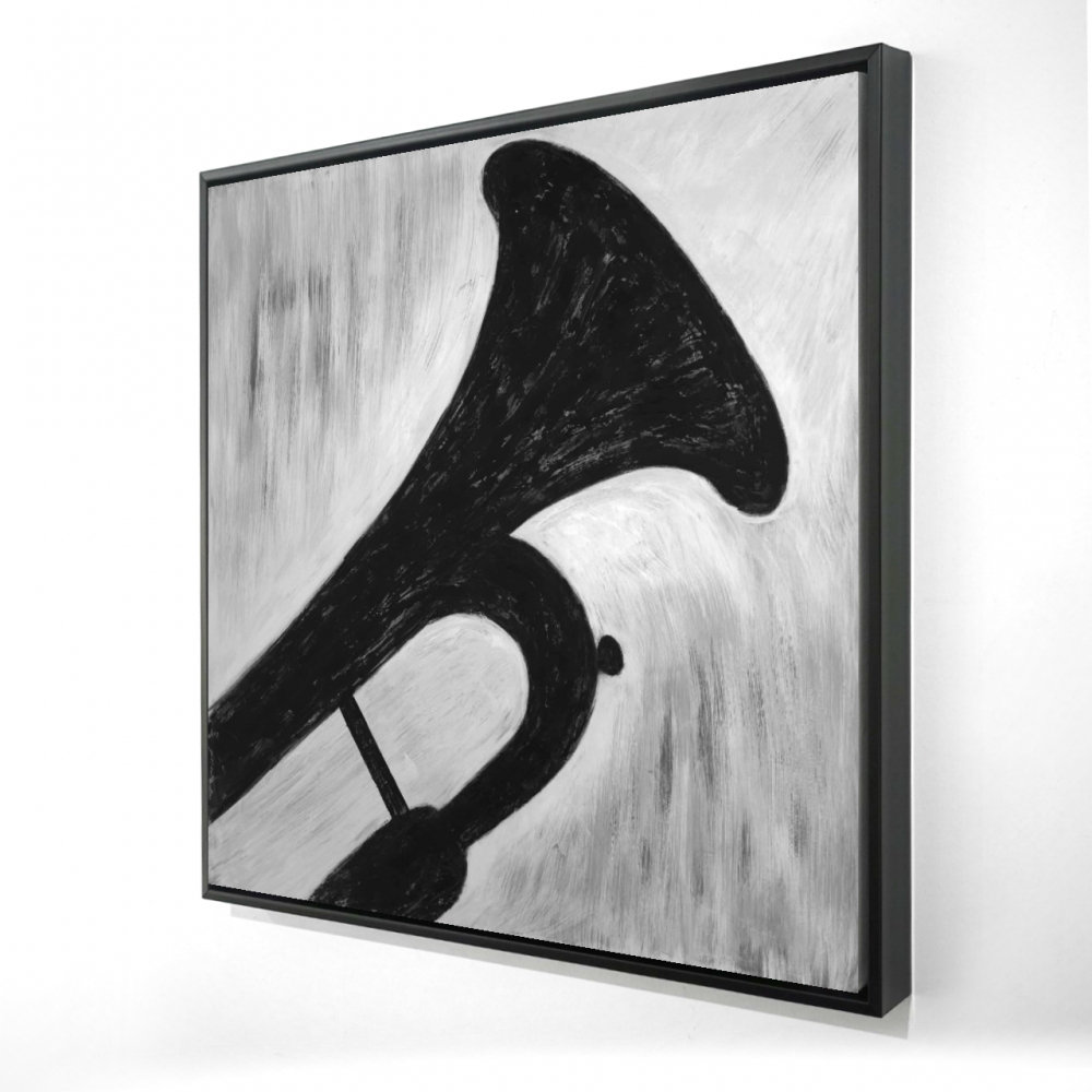 Orren Ellis " Silhouette Of A Trumpet " on Canvas | Wayfair
