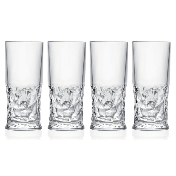 Barski Highball Glass - Drinking Glasses - Set of 4 -Tumbler - Bar ...