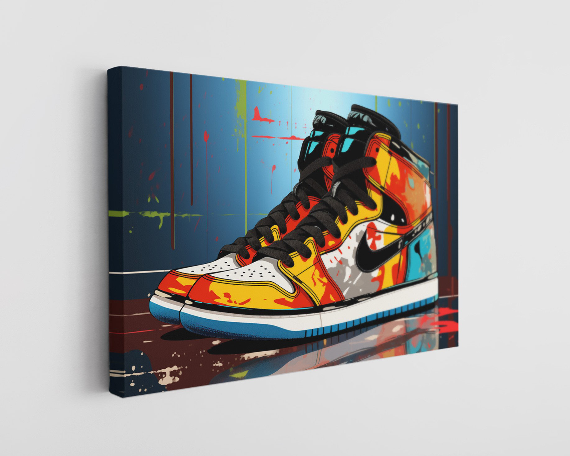 Lark Manor™ Illustration of a Retro Low Dunk Nike Air Canvas Print ...
