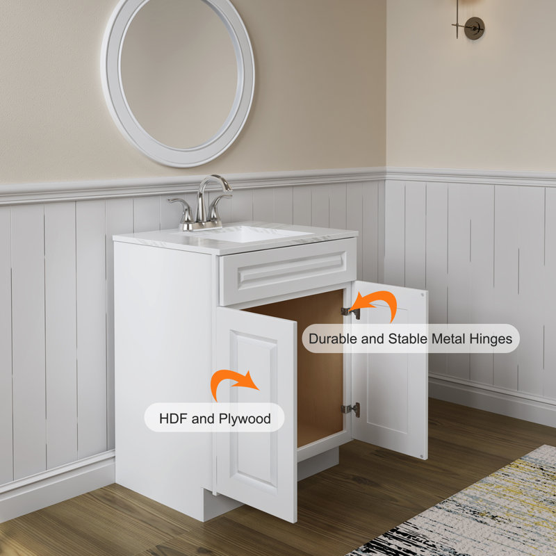 HOMEIBRO 27" Single Bathroom Vanity Base Only | Wayfair