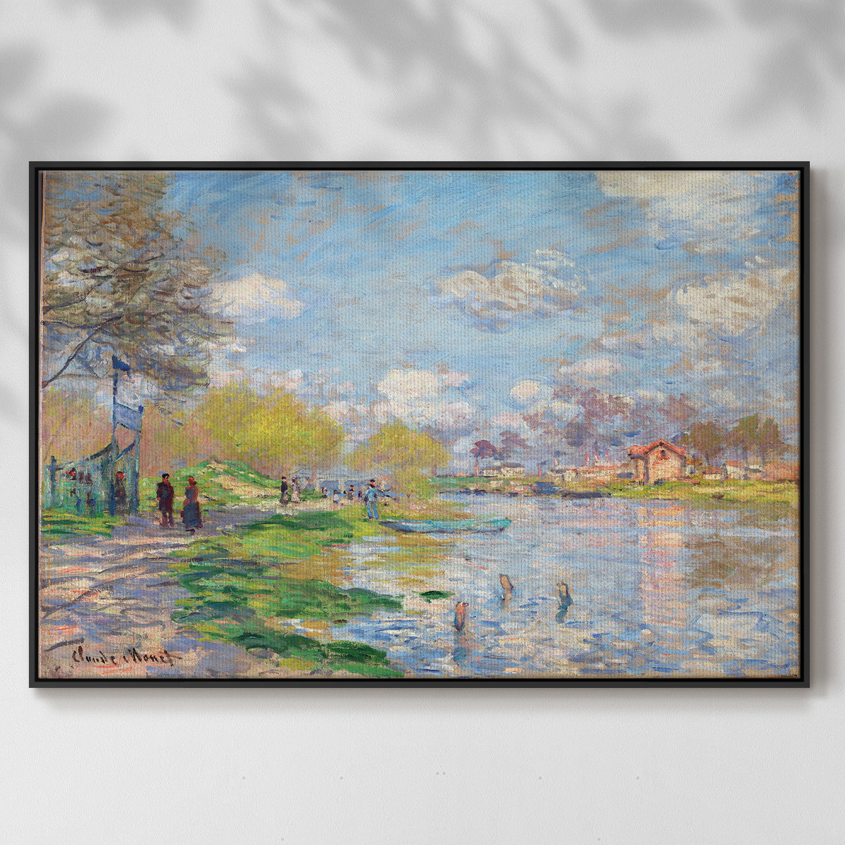 WexfordHome Monet Framed On Canvas by Claude Monet Print | Wayfair