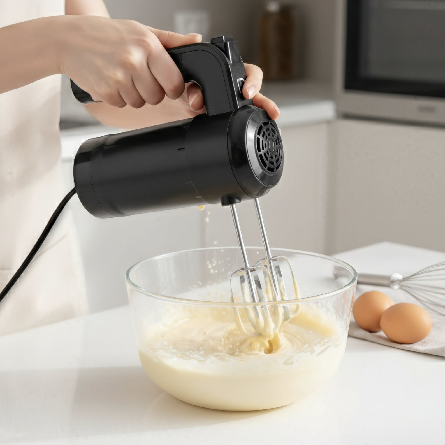 WILLOW Kitchen 5-Speed Control Hand Mixer with Storage Case and 6 ...