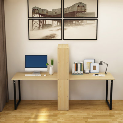 Latitude Run® Extra Long 2-Person Computer Desk & Reviews | Wayfair