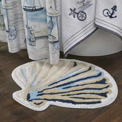 Rosecliff Heights Kilmarnock Sea Drift Bath Rug & Reviews | Wayfair