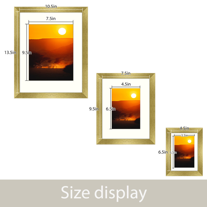 Wayfair Basics® Dreketi 7 Piece MDF Wood Picture Frames Gallery Wall ...