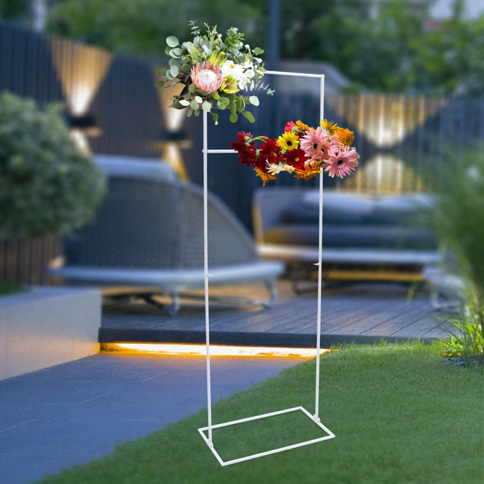 YXSUN 20.87x12.6x61.02in Wedding Arch Stand with Bases,Easy Assembly ...