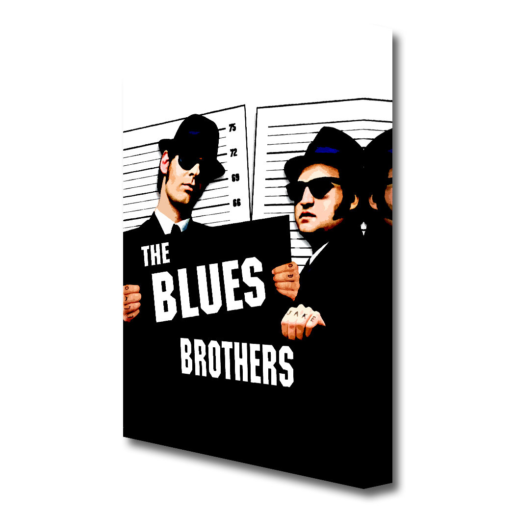 East Urban Home The Blues Brothers Trilby - Wrapped Canvas Graphic Art ...