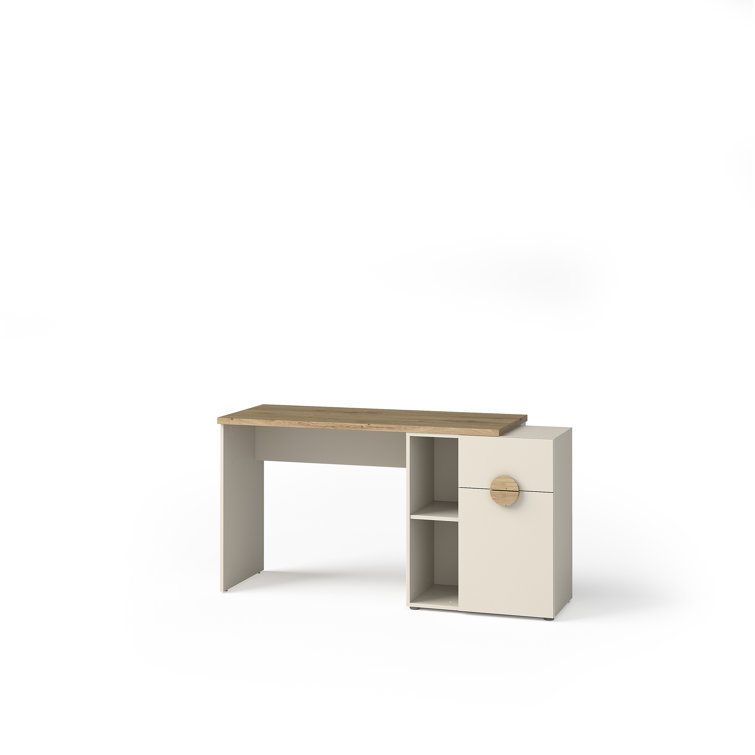 17 Stories Harib 130cm W Rectangle Computer Desk with and Cabinet ...