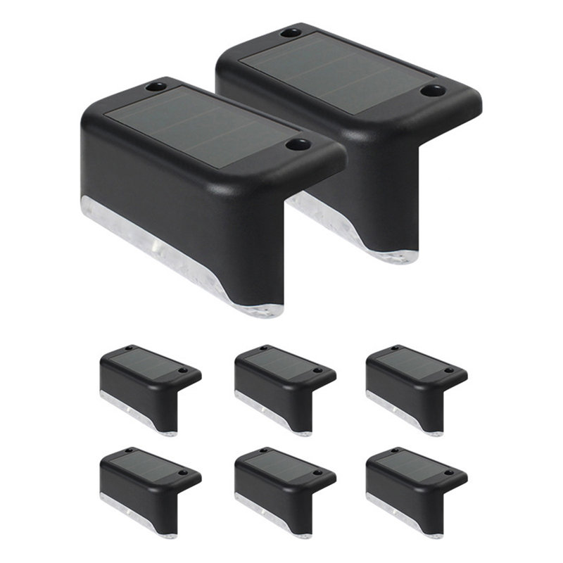 More Change Black Solar Powered Integrated Led Deck Light Kit Fence ...