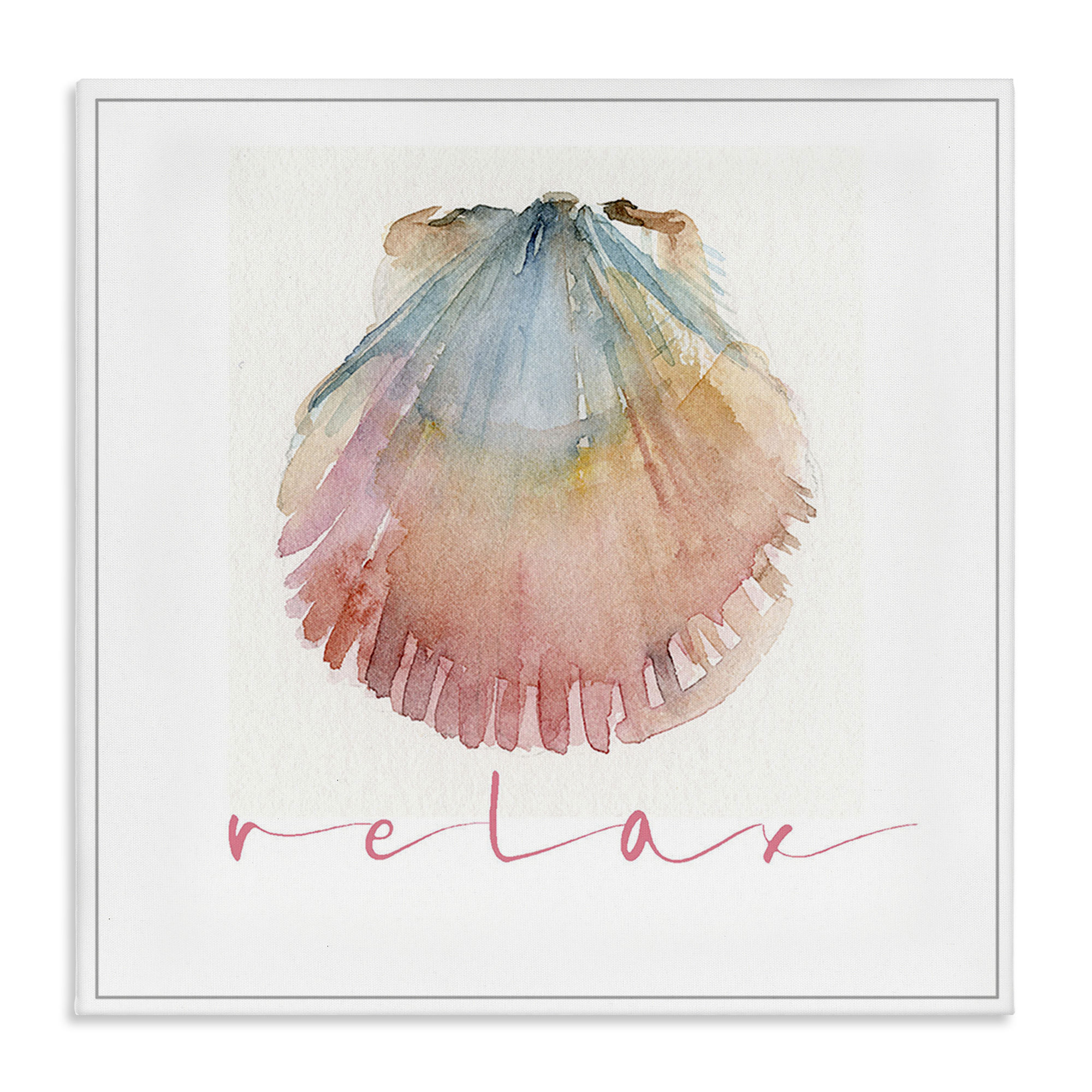 Highland Dunes Scallop Shell Relax Canvas Wall Art by John Keeling ...