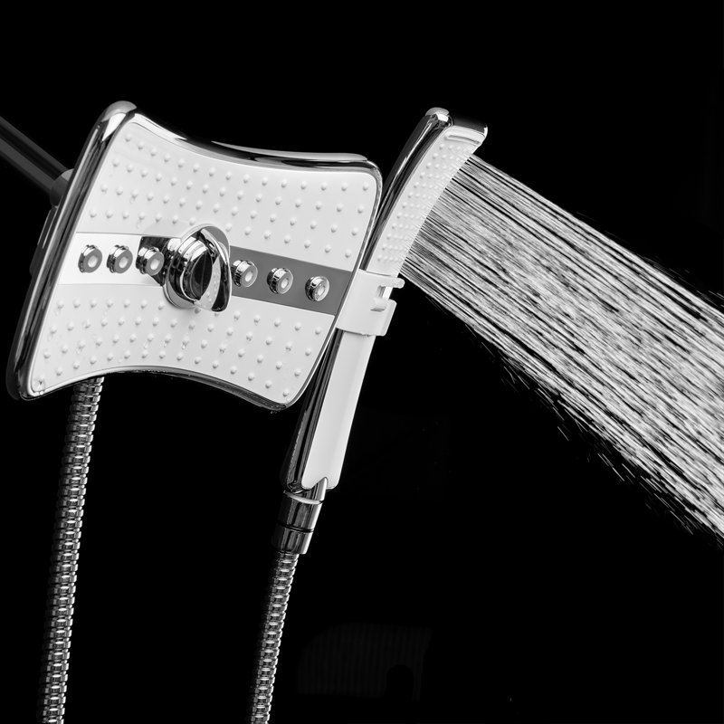 AKDY Massage/Jet Dual Shower Head & Reviews | Wayfair