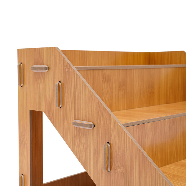 Wildon Home® Iacovelli 4 Tier Wooden Tabletop Display Stand Retail ...