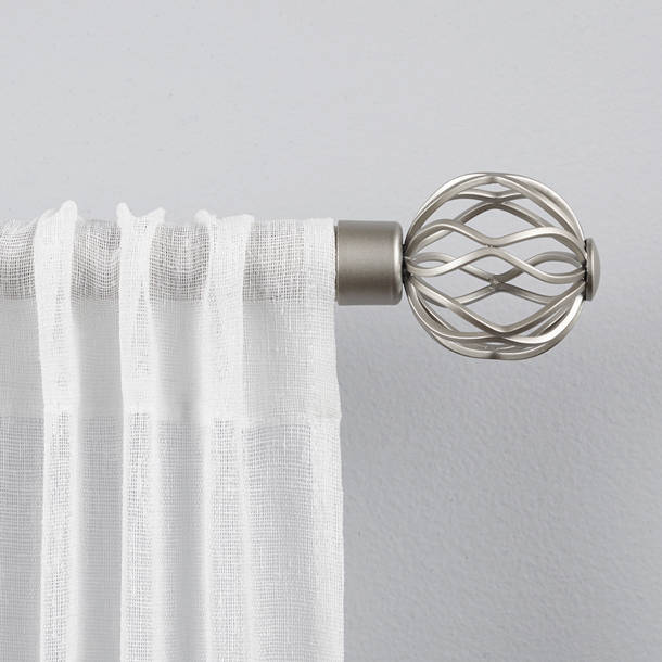 Charlton Home® Damaso Single Curtain Rod & Reviews | Wayfair