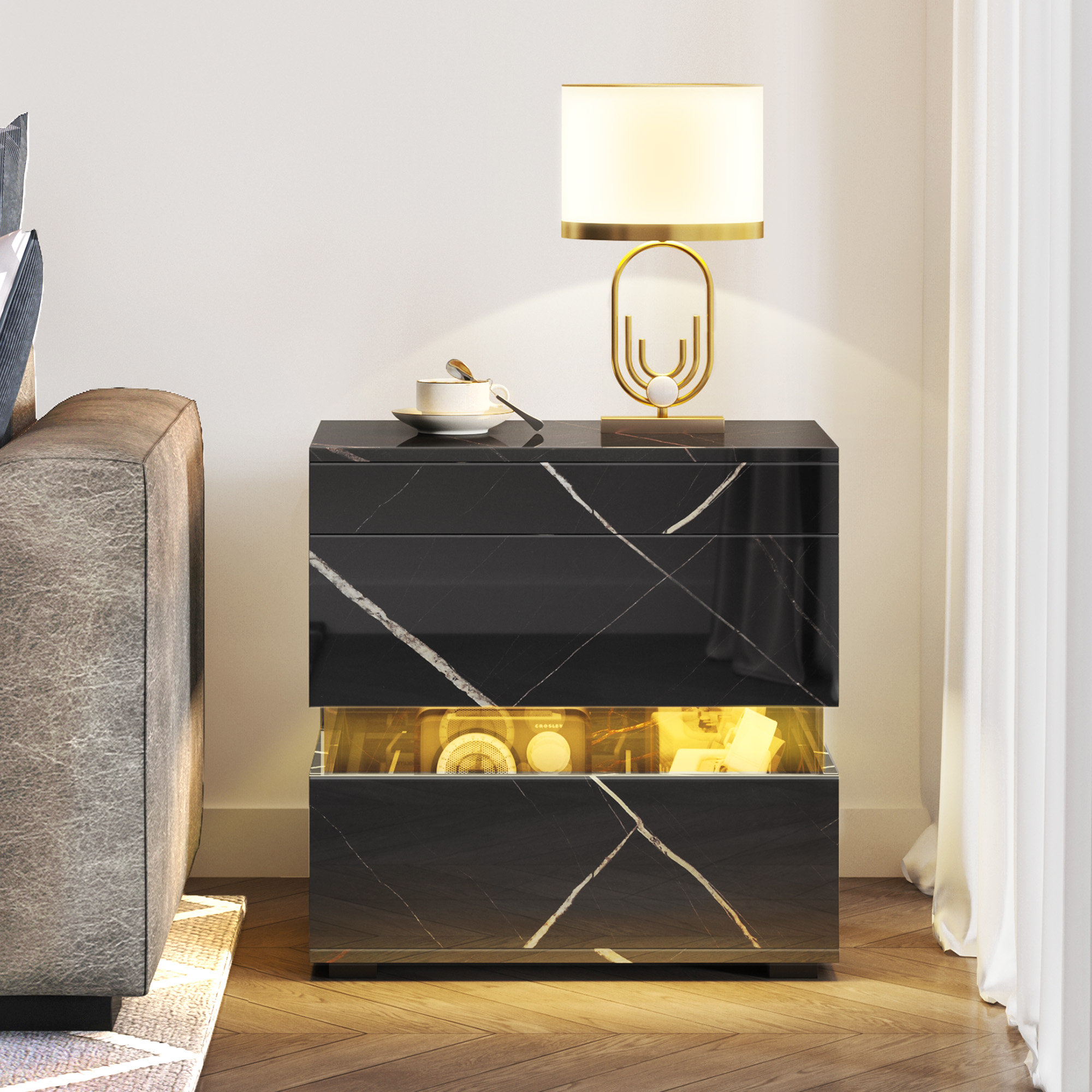 Wrought Studio Jabbaar Nightstand | Wayfair