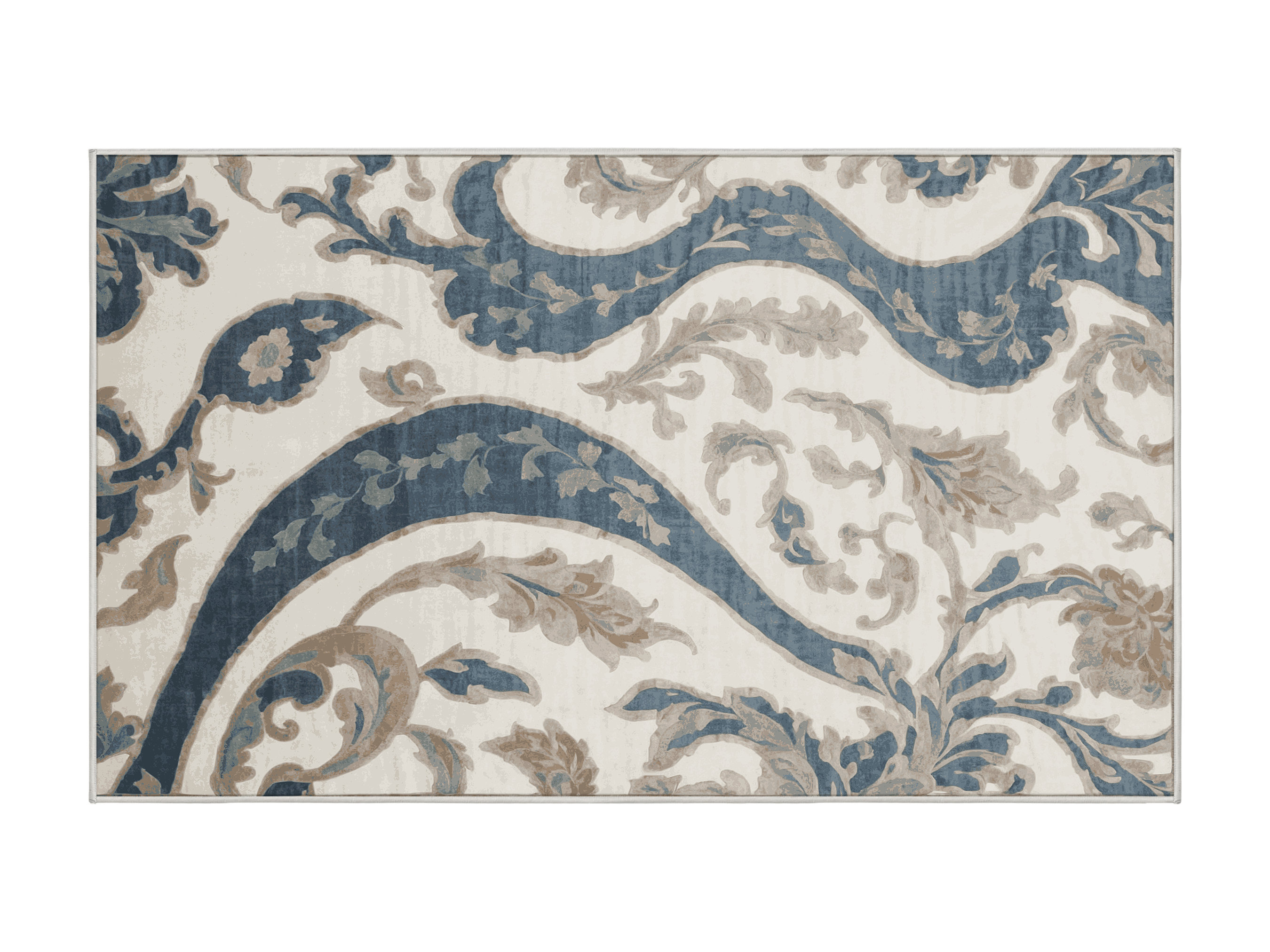 Charlton Home® Machine Washable Beige Area Rug | Wayfair