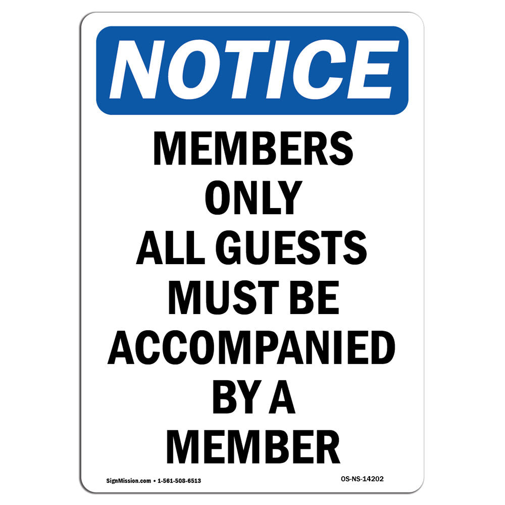 SignMission Members Only All Guests Must Be Sign | Wayfair