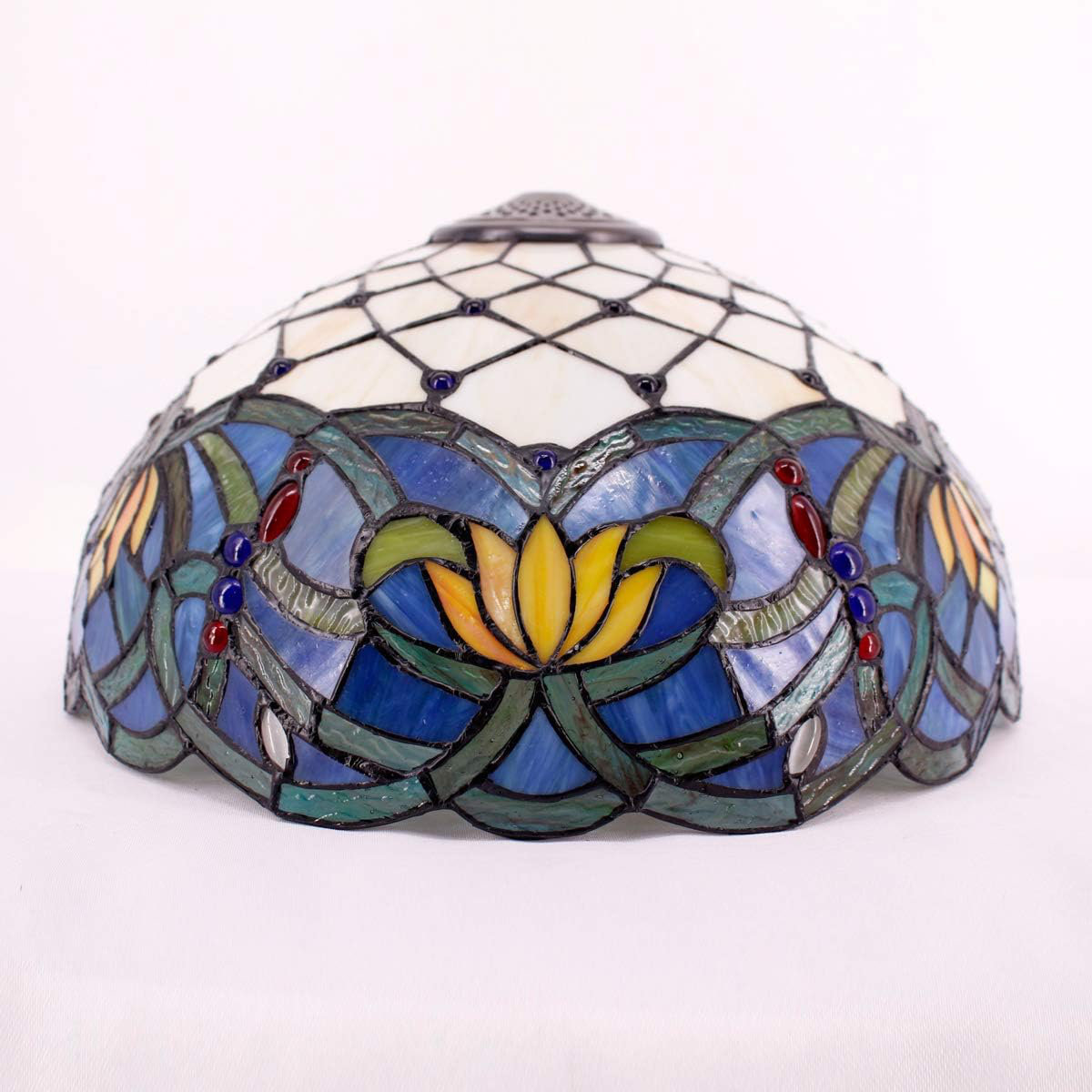 Fleur De Lis Living Tiffany Style Stained Glass Lampshade Replacement ...
