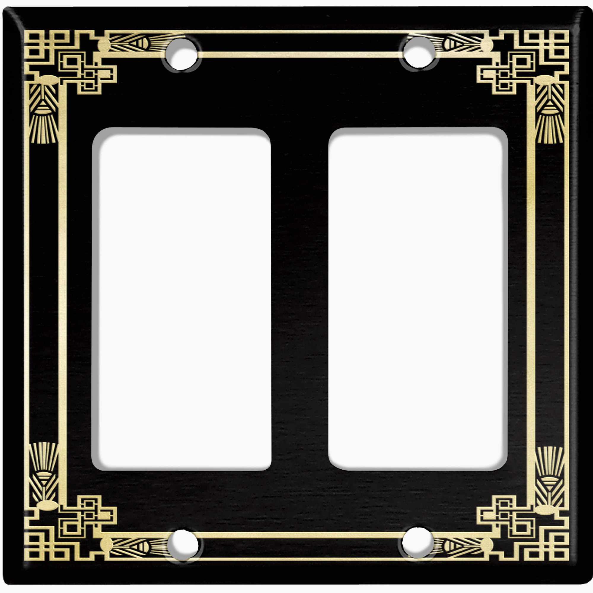 WorldAcc Victorian Vintage Elegant Vertical Frame 2-Gang Rocker Wall ...