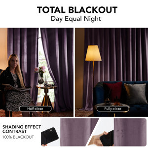 Mercer41 Trenady Polyester Blackout Curtain Pair | Wayfair