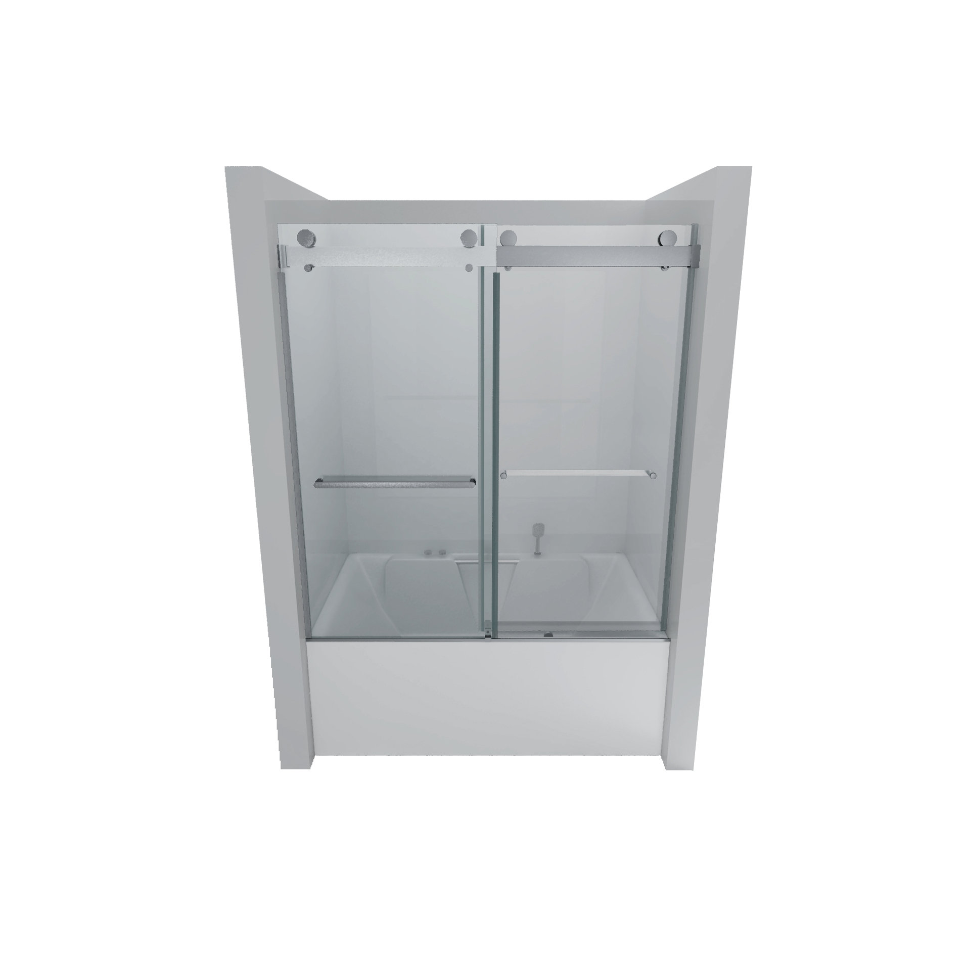 Wovilo 62 In. High Tub Shower Door, And Functional, Water- Surface ...