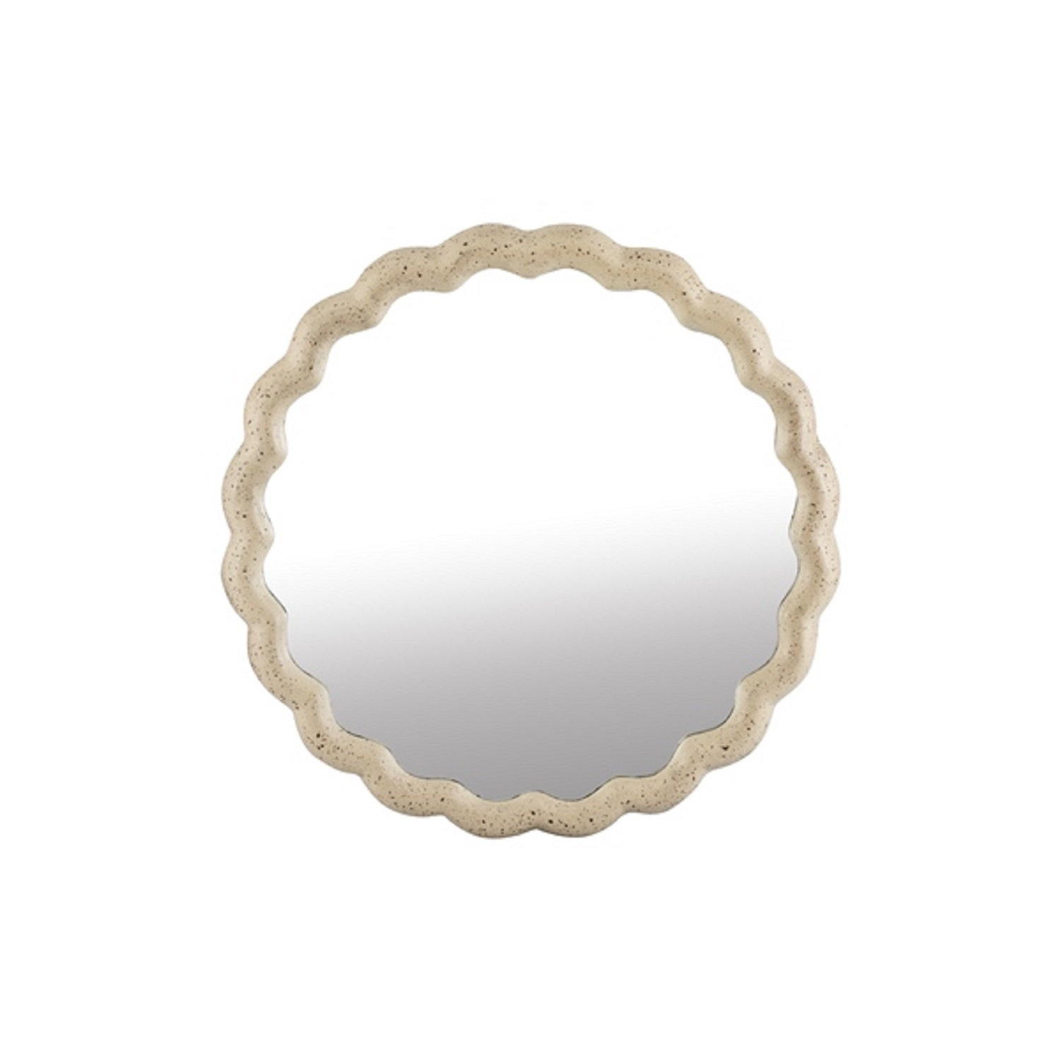 Winston Porter Cast Aluminum Wave Mirror Large | Wayfair