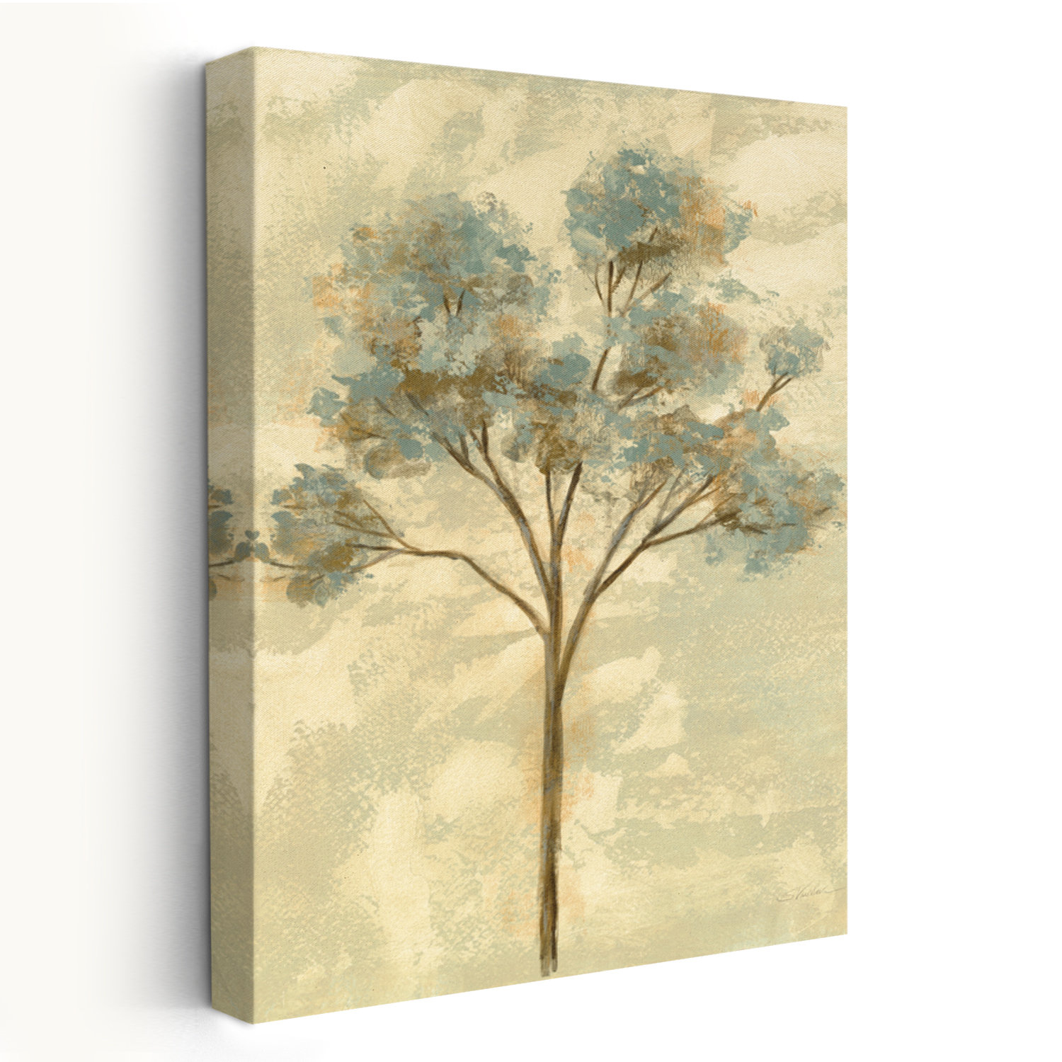 Ebern Designs Ethereal Tree I - Branch Branches Brown Leaf | Wayfair