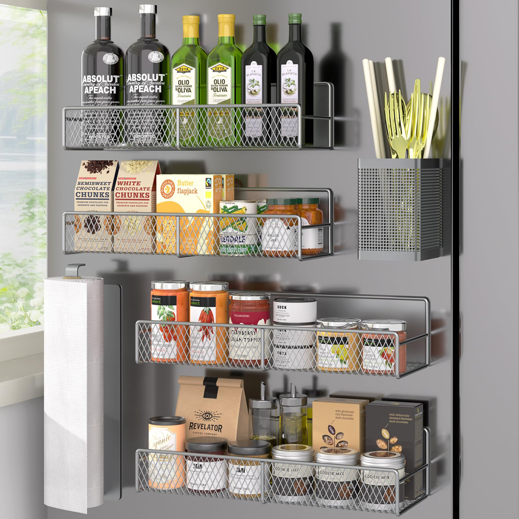 Prep & Savour 6 Pack Magnetic Spice Rack | Wayfair