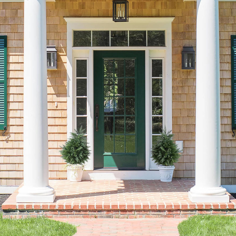 Foundry Select Faux Cedar Trees, 2 Pack, Realistic Artificial Cedar ...