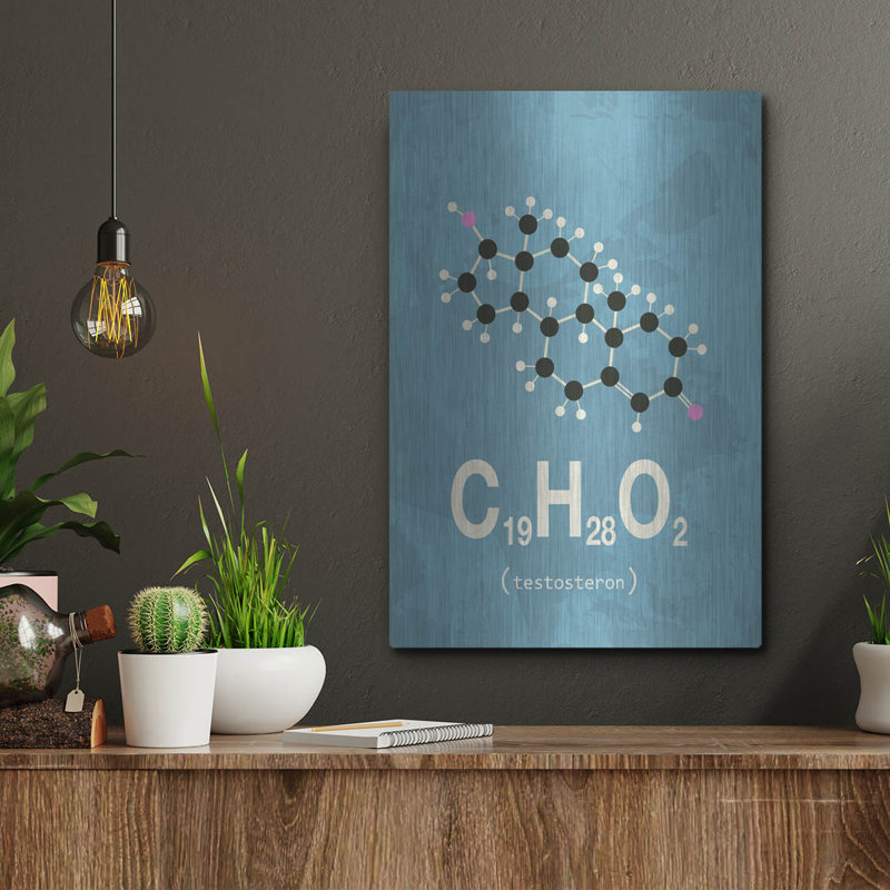 testosterone molecule art