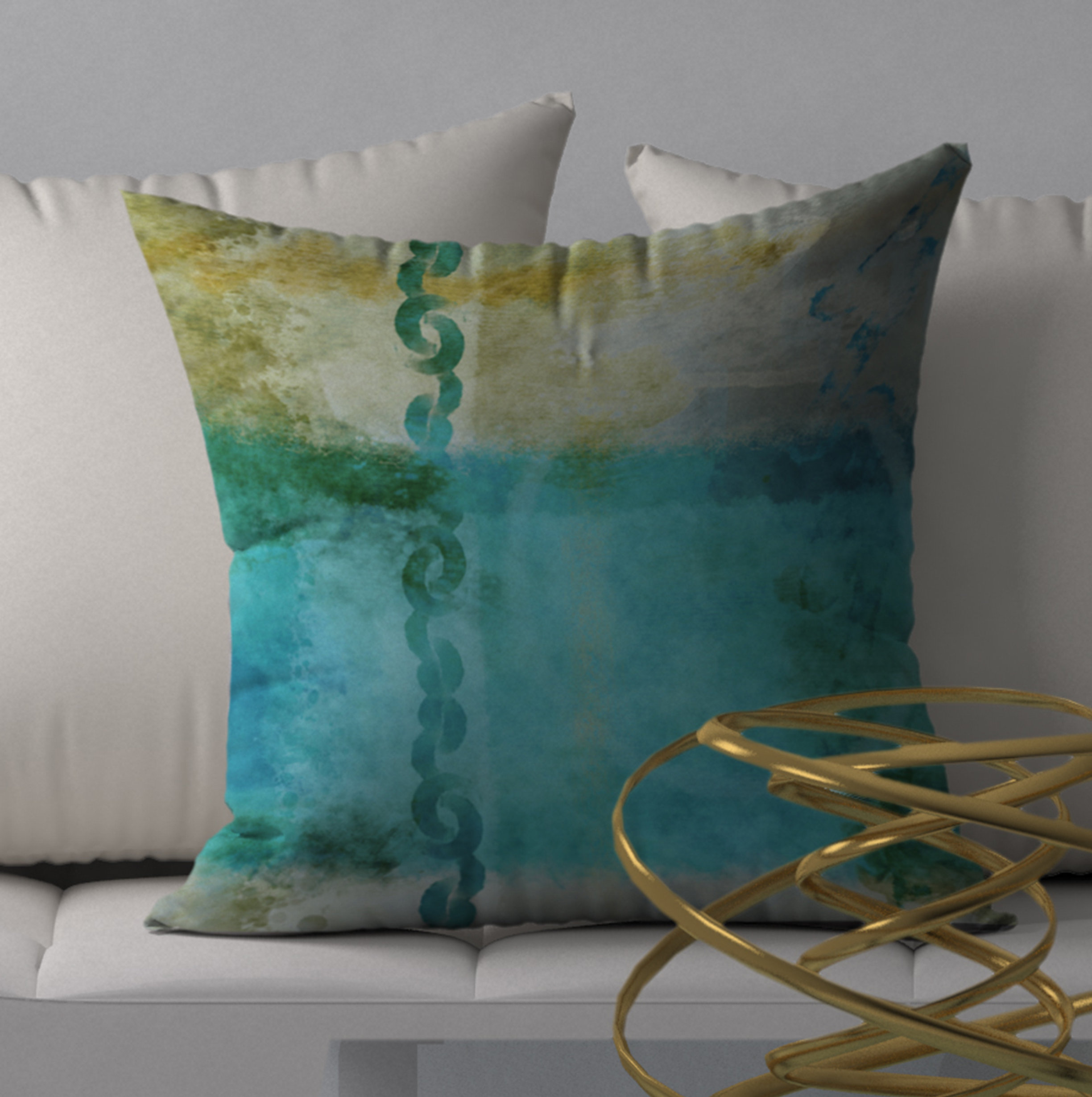 LeRoi Products Vital Eye-Catching Square Pillow Cover & Insert | Wayfair