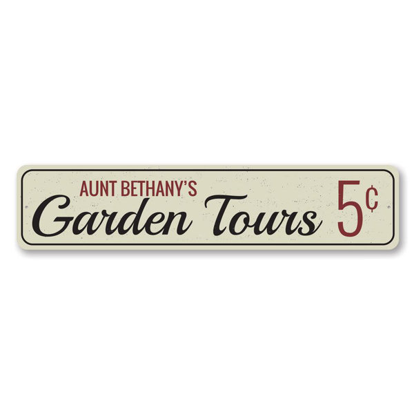 Lizton Sign Shop, Inc Garden Tours Sign - 4" X 18" - Wayfair Canada