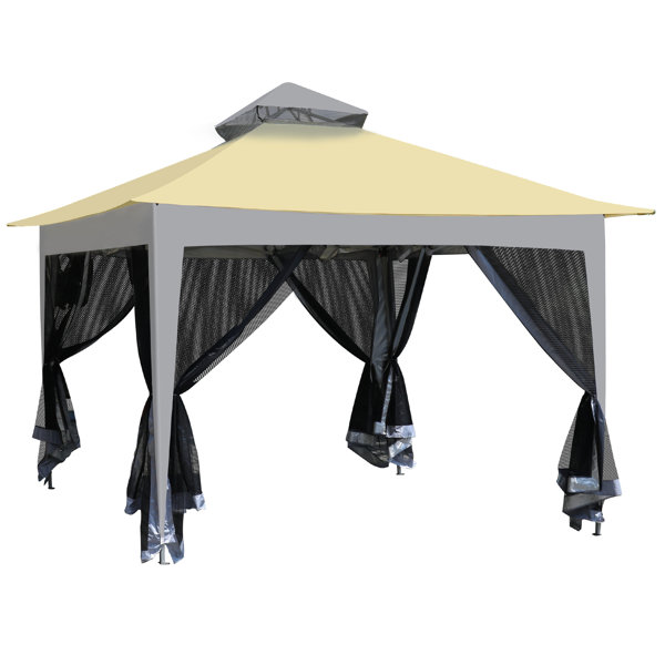 REDCAMP 11 Ft. W x 11 Ft. D Metal Pop Up Gazebo - Wayfair Canada