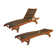 Birch Lane™ Delphi Outdoor Wood Chaise Lounge Set & Reviews | Wayfair