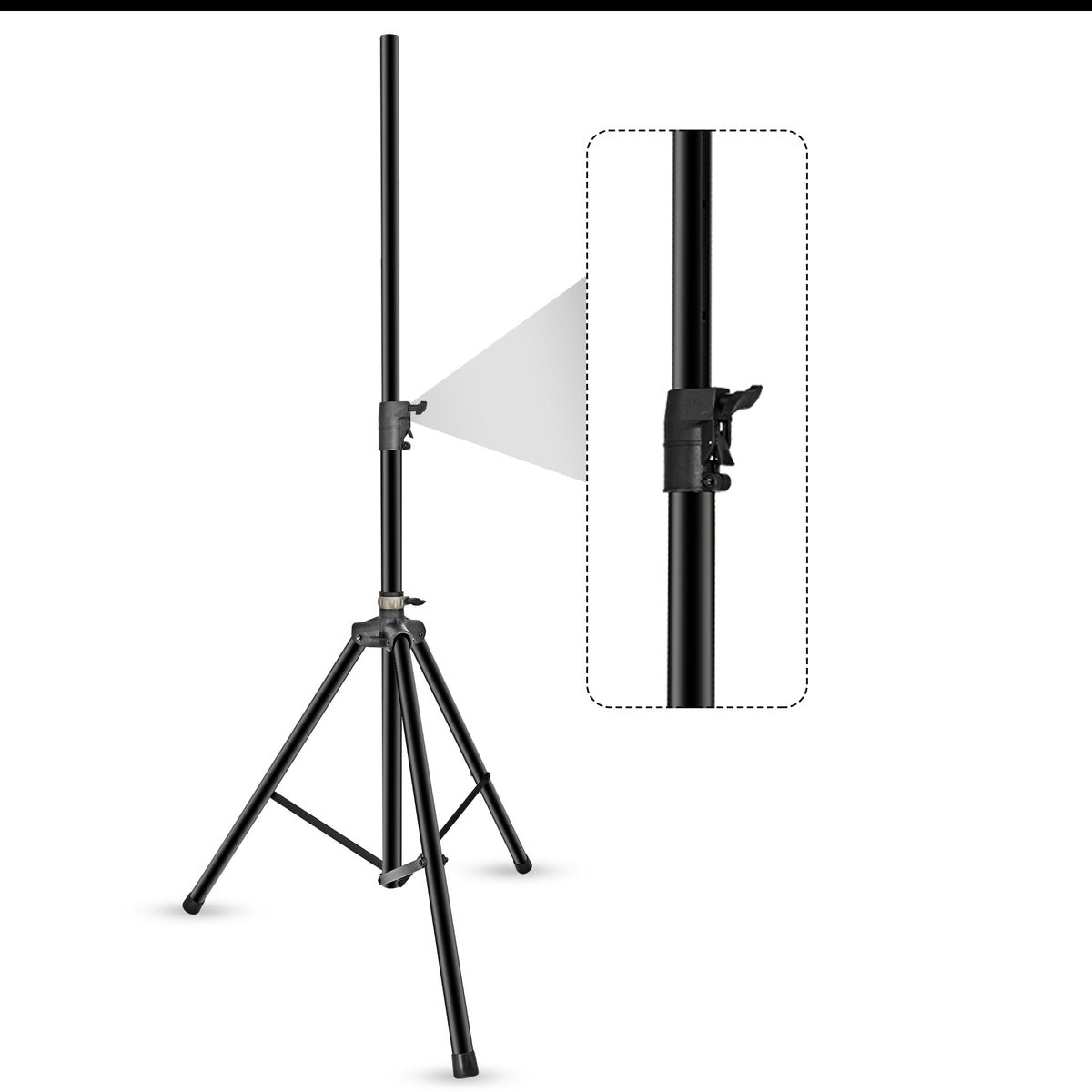 5 Core Speaker Stand Tripod Tall Air Assist Lowering Adjustable Heavy ...