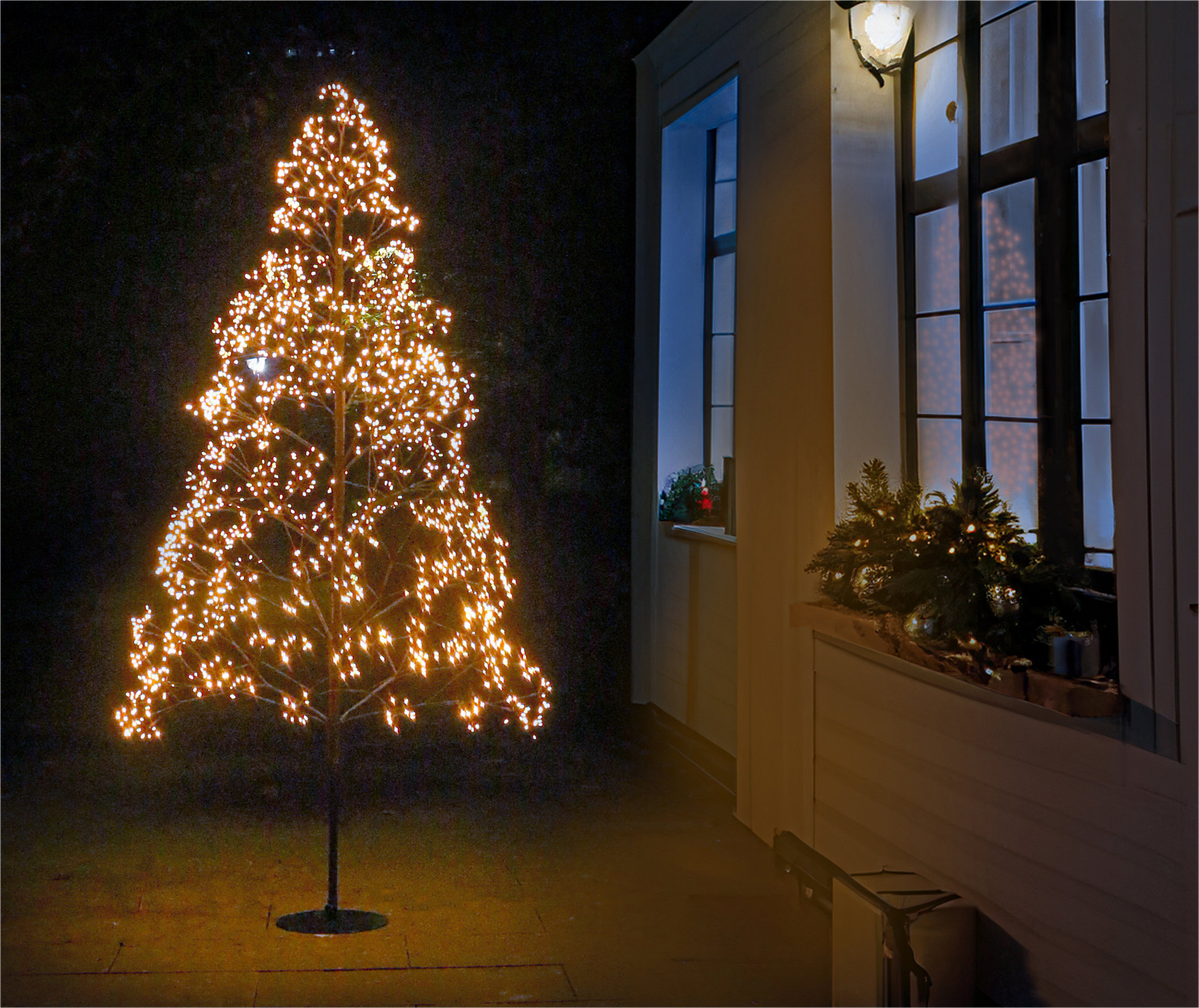 The Seasonal Aisle Indoor / Outdoor Pre Lighted Trees & Branches 6ft ...