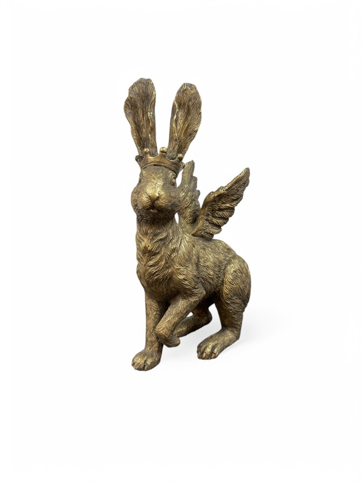 Trinx Regal Winged Rabbit Figurine | Wayfair