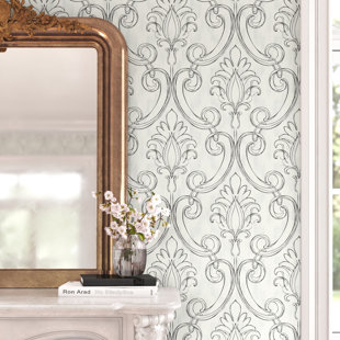 Damask Wallpaper You'll Love | Wayfair