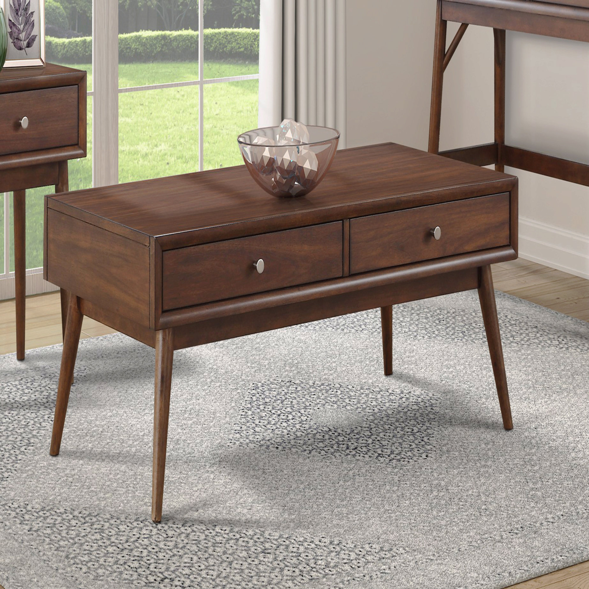 Corrigan Studio 1Pc Coffee Table With 2X Drawers Living Room Furniture ...
