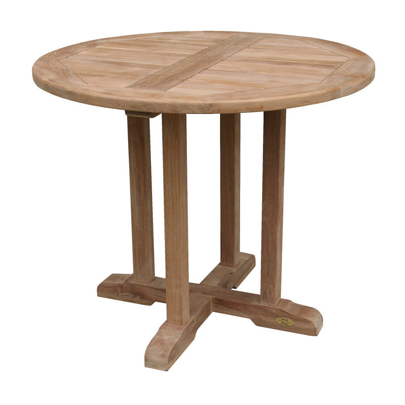 Rosecliff Heights Classic Teak 36" Round Balcony Table & Reviews | Wayfair