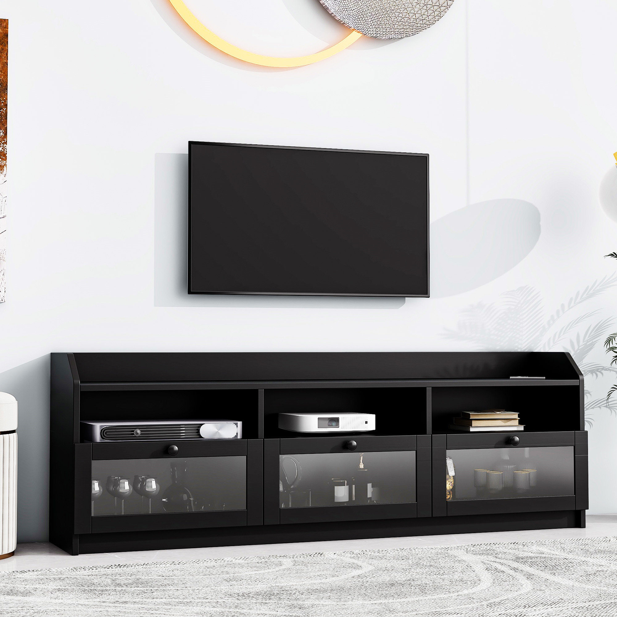 Latitude Run® Talloway TV Stand for TVs up to 65" & Reviews | Wayfair