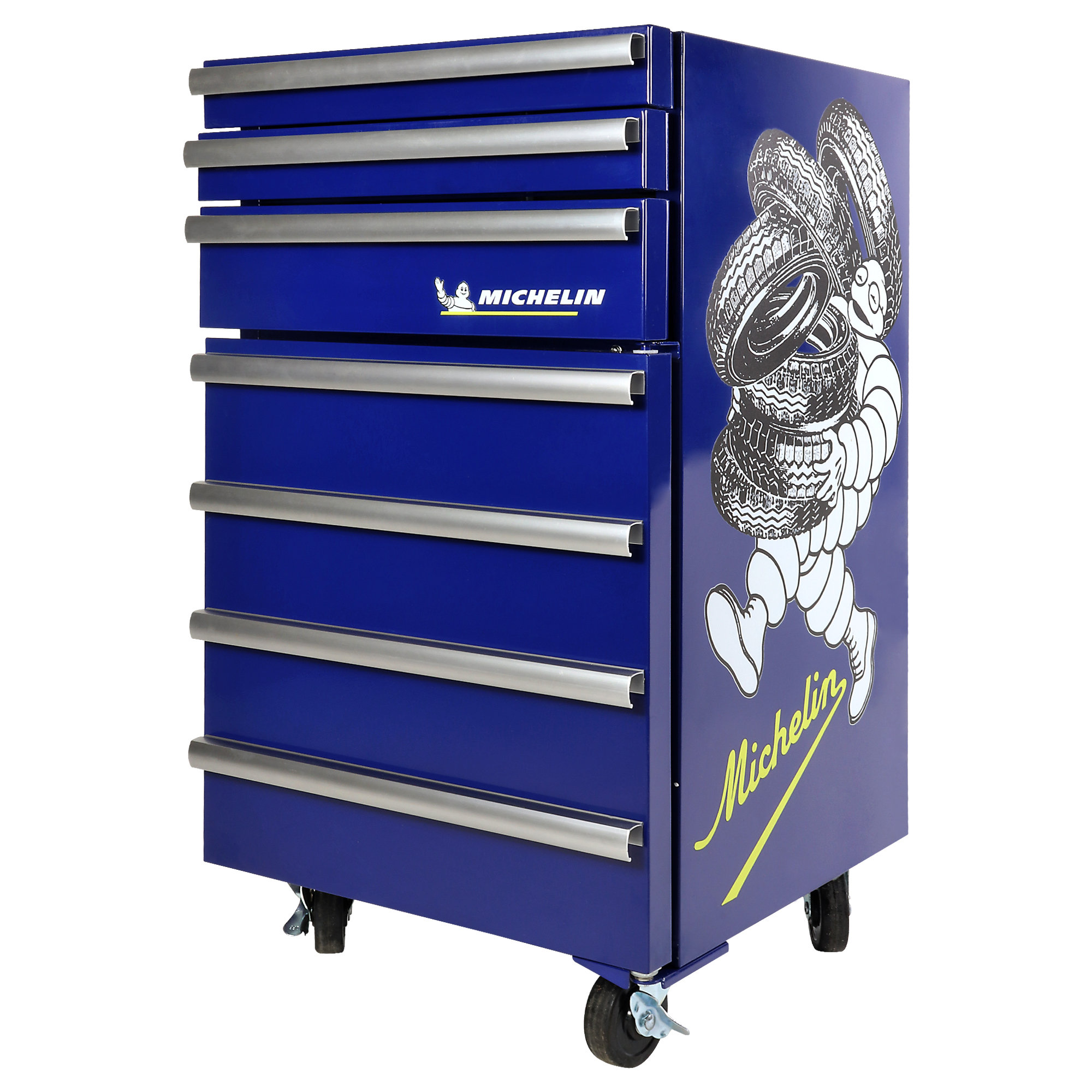 Koolatron Michelin Tool Chest Fridge 1.8 cu ft Rolling Fridge with Tool ...